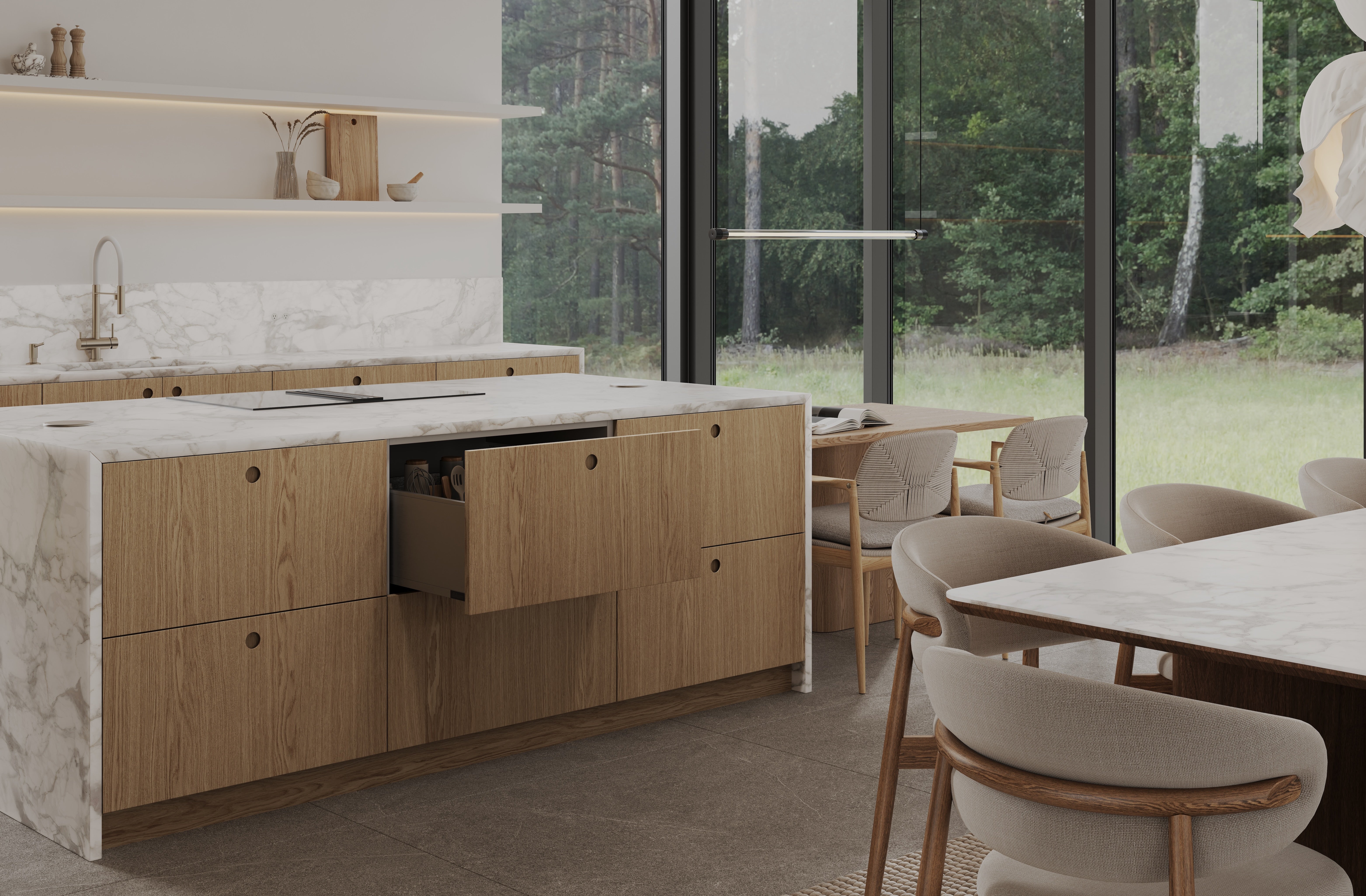 Round Handle Kitchen Cabinets: A Timeless Detail for Modern Interiors ...