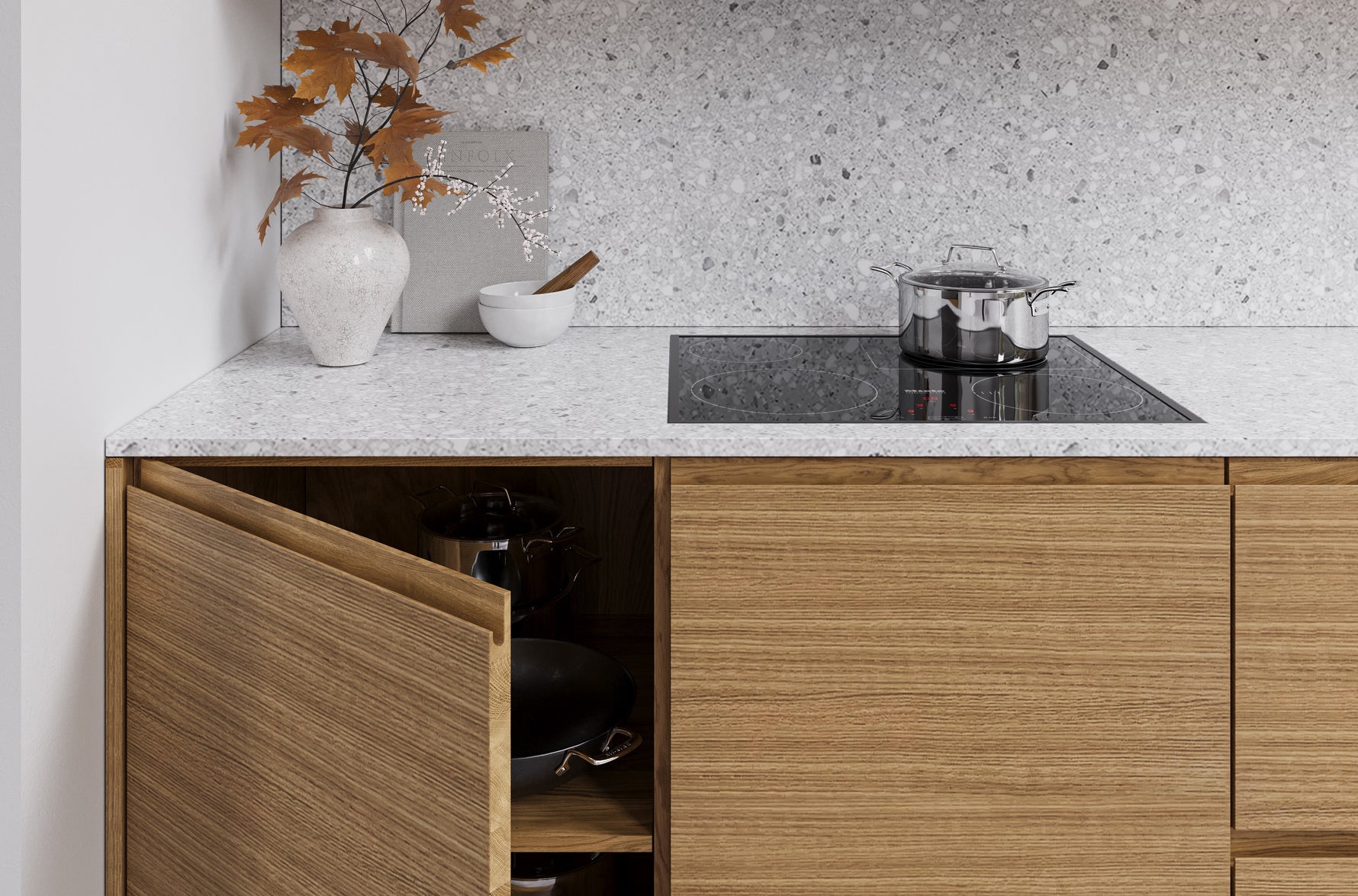 Integrated Handle Kitchen Door | J-pull Handle - Beyond Kitchen Inc.