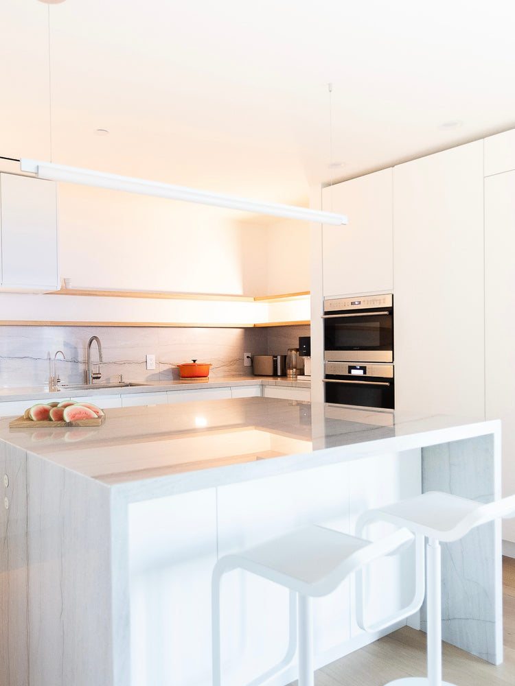 Ultra-Modern Matte White Kitchen in San Francisco Bay Area Home ...