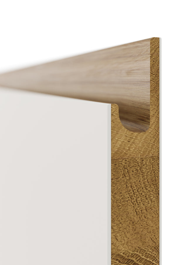 Modern Kitchen Cabinet Drawer Doors - Fenix NTM & White Oak - Beyond ...